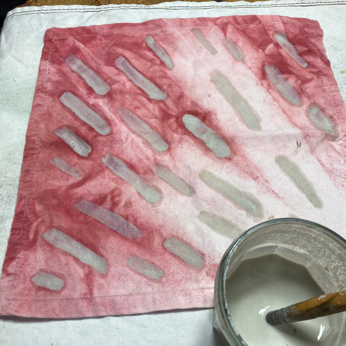 Clay Resist & Indigo: Initial Test – Round Trip Goods